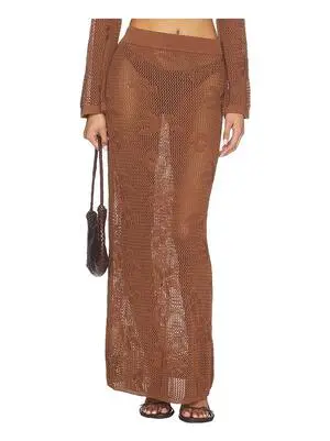 SNDYS. Terra Maxi Skirt - Brown