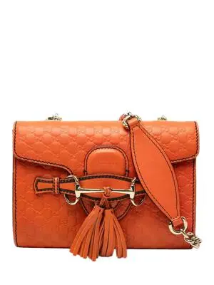 Gucci 2000-2015 Mini Microissima Emily Crossbody Bag - Orange