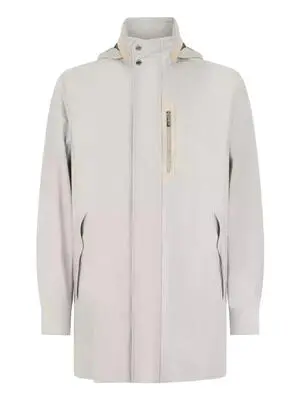 MOORER Zip Closure Coat - Grey