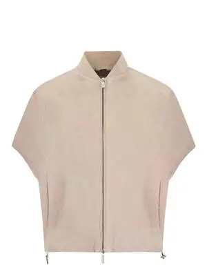 MOORER Zip-up Jacket - Neutrals