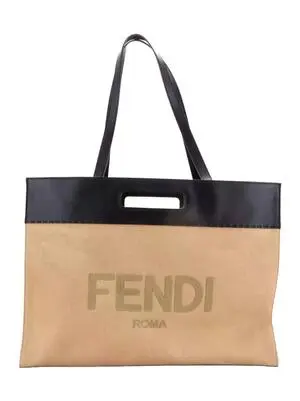 Fendi Cut Out Handle Large Tote Bag - Neutrals