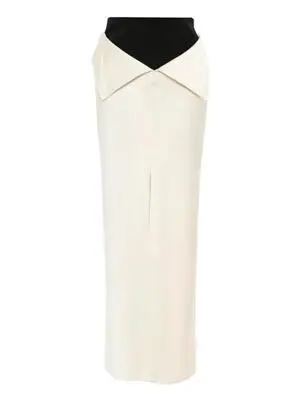 Nanushka Split-front Midi Skirt - Neutrals