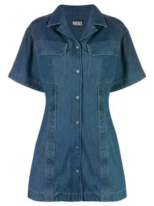 DIESEL® Denim Shirt Dress - Blue