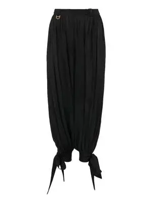 Chloé Tie Detail Trousers - Black