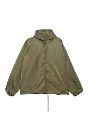 Fear Of God Textured Nylon Hooded Jacket - Green