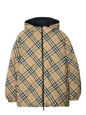 Burberry Check Nylon Padded Jacket - Multicolor