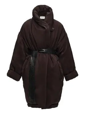 Magda Butrym Wool-blend Puffer Coat - Brown