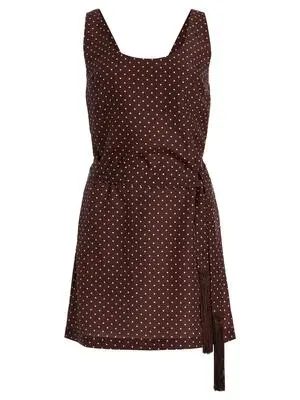 Posse Evie Polka-dot Mini Dress - Brown