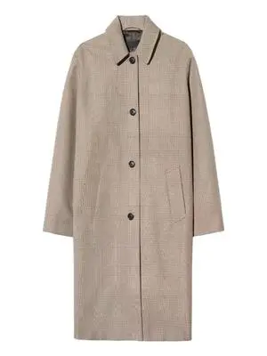 NILI LOTAN Watson Plaid Coat - Neutrals