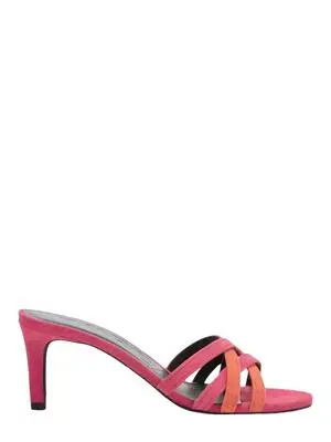 Furla Essential Crossover-Strap Sandals Pink