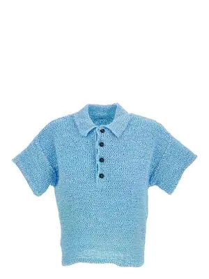 HAIKURE Merle Polo Shirt Blue