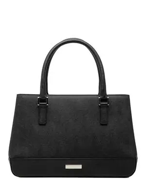 Burberry 2000-2017 Leather Tote Bag Black
