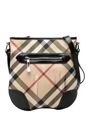 Burberry 2000-2017 Supernova Check Dryden Crossbody Bag - Brown