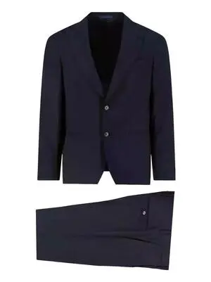 Caruso Single-breasted Suit - Blue