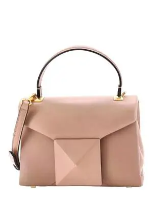 Valentino Garavani One Stud Top Handle Flap Mini Shoulder Bag - Pink