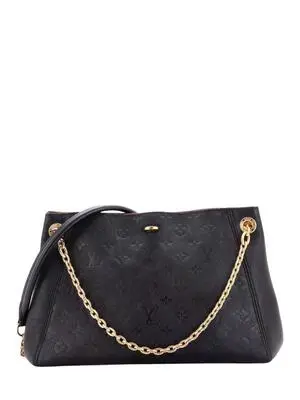 LOUIS VUITTON Anytime Handbag Monogram Empreinte Leather Pm - Black