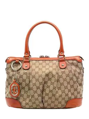 Gucci GG Canvas Sukey Satchel Orange