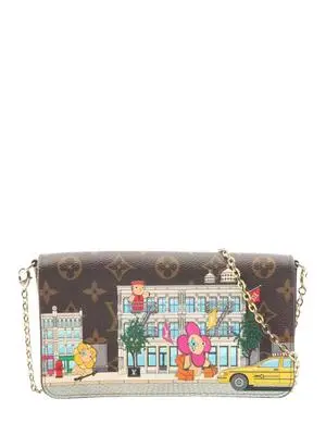 LOUIS VUITTON 2010-2025 Monogram Vivienne Holiday Pochette Felicie - Brown