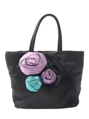 PRADA 2010-2025 Satin Floral Handbag