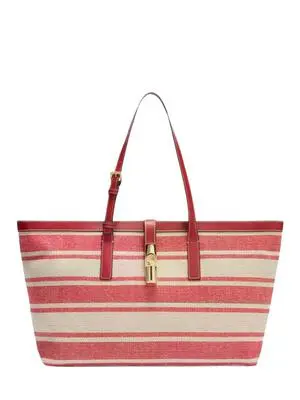 Furla Striped Tote Bag - Red
