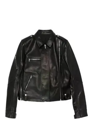 Rick Owens Vega Leather Jacket - Black