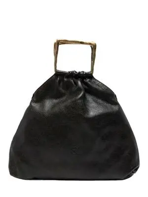 AUTENTICA 504 Medium Delia Square-handle Tote Bag - Brown