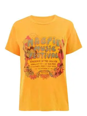 MOTHER Graphic Print T-shirt - Orange