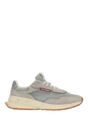 Dsquared2 Panelled Lace-up Low Top Sneakers - Grey
