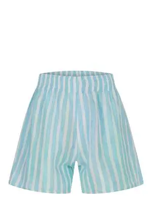 PARAMIDONNA Cora Striped Shorts - Blue