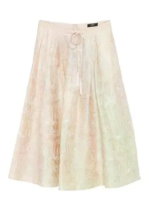 Seventy Floral Print A-line Skirt - Neutrals
