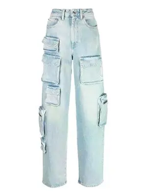Off-White Multipocket Cargo Jeans - Blue