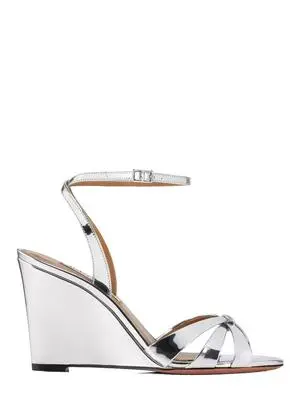 AQUAZZURA Tati Wedge Sandals - Silver