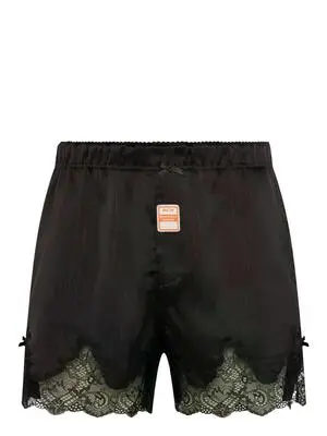 Martine Rose Lace Trimmed Shorts - Black
