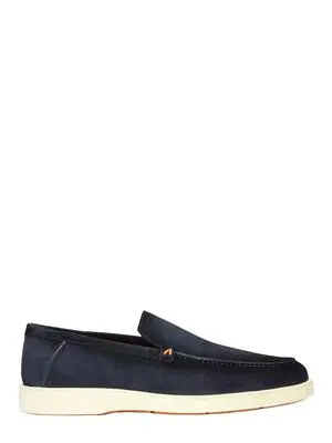 Santoni Detroit Suede Loafers - Blue