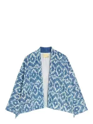 Momoni Ara Printed Jacket - Blue