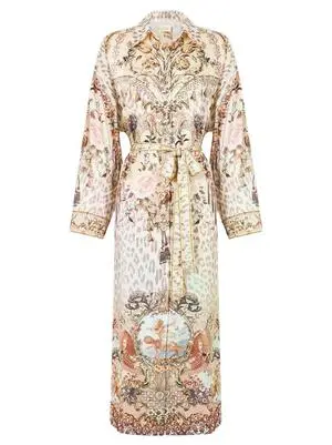Camilla Animalia Shirt Dress - Neutrals