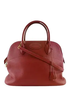 Hermès 2003 Clemence Bolide 35 Satchel - Red