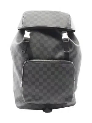 LOUIS VUITTON Damier Graphite Zack Backpack - Black