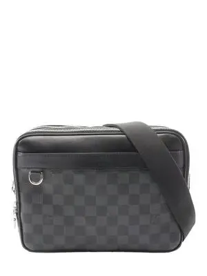 LOUIS VUITTON Damier Graphite Trocadero Pm Crossbody Bag - Black