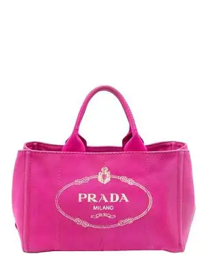 Prada Canapa Logo Satchel 2013-2025 - Pink