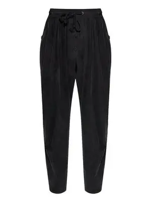 Isabel Marant Étoile Drawstring Pleated Trousers - Black