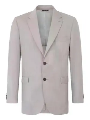 Brooks Brothers Twill Single-breasted Blazer - Grey
