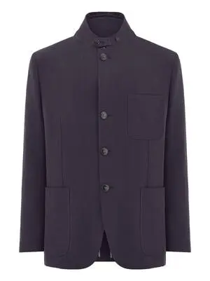 Canali Linen Bruma Jacket - Blue