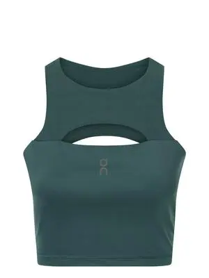 On Performance Training Cropped Running Top - Green