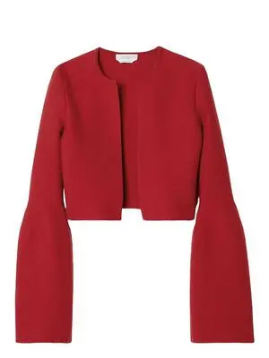 Gabriela Hearst Katlin Cropped Wool Jacket - Red