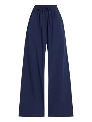 Matteau Cotton Poplin Wide-Leg Pants Navy