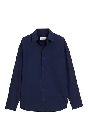Matteau Cotton-poplin Shirt - Navy