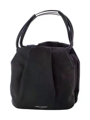 Saint Laurent Pochon Top Handle Mini Satchel - Black