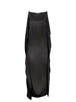 THE ROW Ruffled Maxi Dress - Black