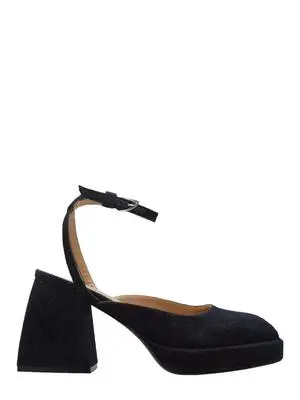 NODALETO Platform Denim Pumps - Blue